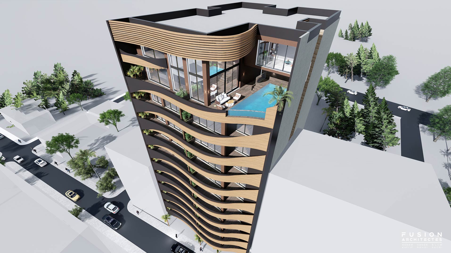 IMMEUBLE RESIDENTIEL AMANJENA . DAKAR . SENEGAL – Fusion Architectes